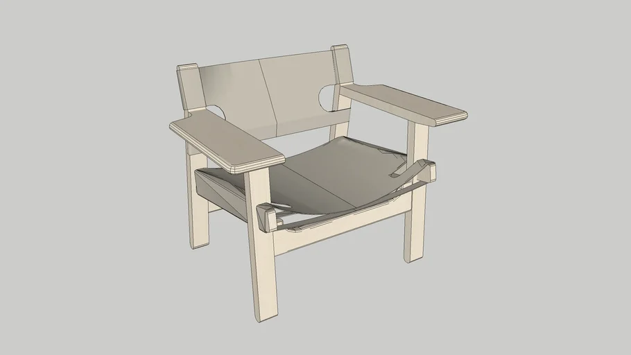 The spanish chair borge mogensen | 3D Warehouse