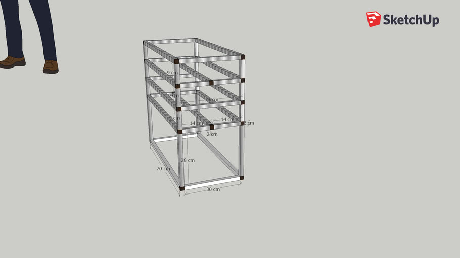 Mining rig for 12 GPU | 3D Warehouse
