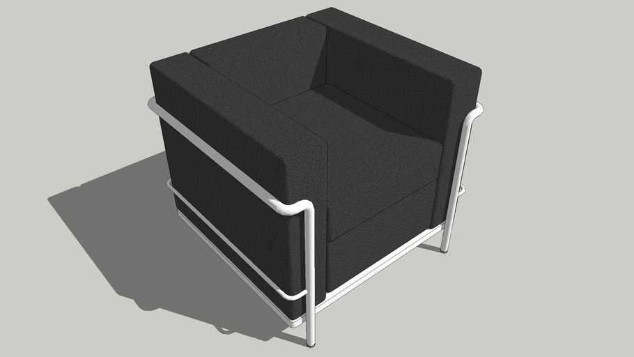 Sofa Le Corbusier LC2 - 1L | 3D Warehouse