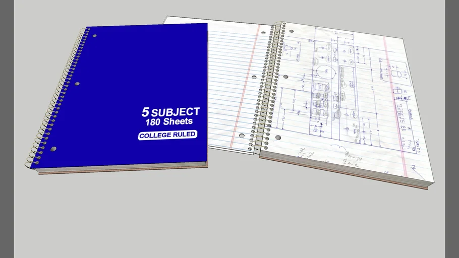 Books and pen | 3D Warehouse