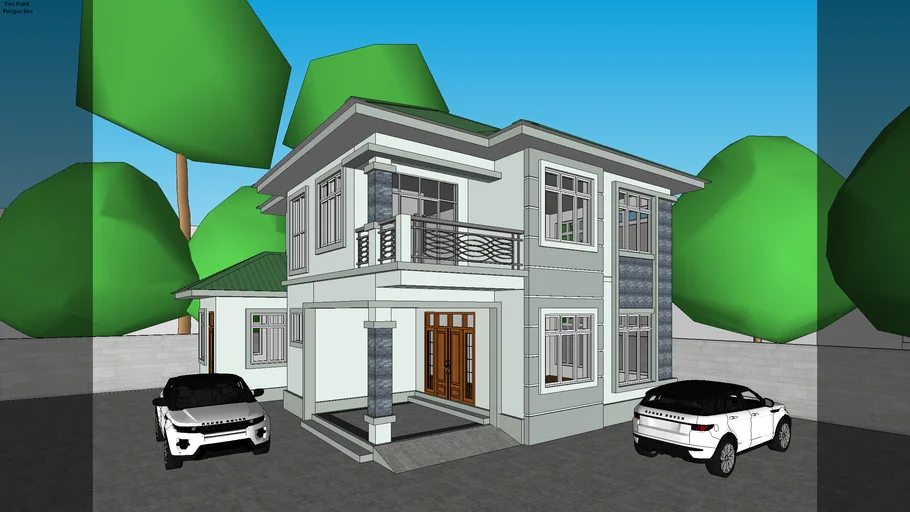 Two Storeyed R.C.C Building | 3D Warehouse