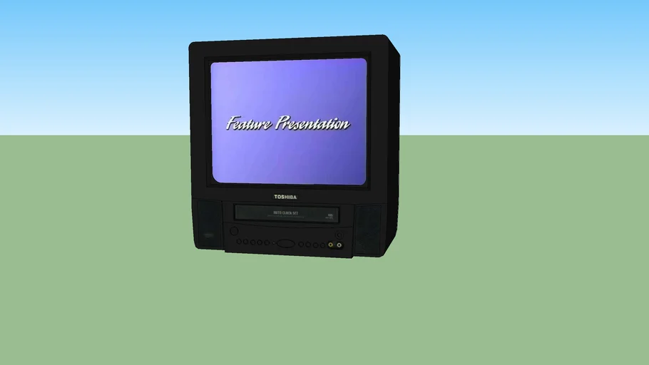 Toshiba (MV13K2R) CRT TV/VHS VCR combination | 3D Warehouse
