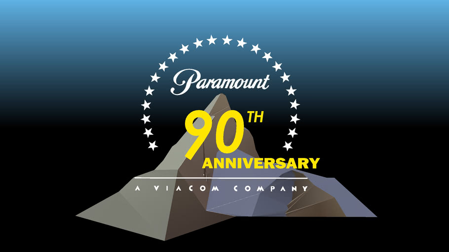 2nd Logo of Paramount Pictures 90th Anniversary | 3D Warehouse