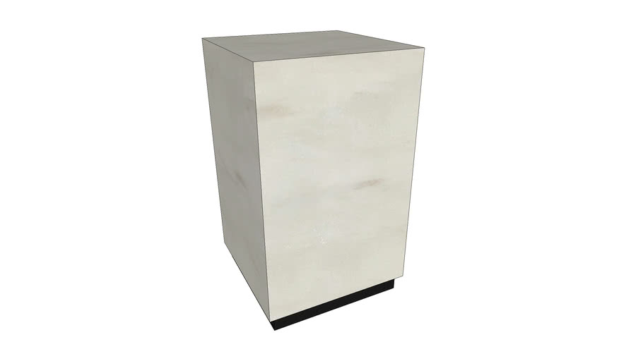 HKliving Marble Block Table (Small - 25x25x42cm) MTA2831 | 3D Warehouse