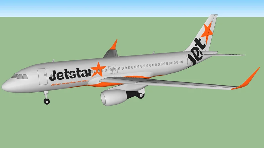 Jetstar Airbus A320-200 Sharklets | 3D Warehouse