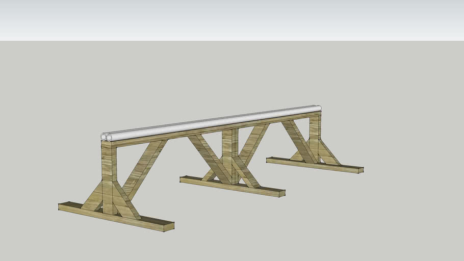 Snowboard PVC pipe rail | 3D Warehouse
