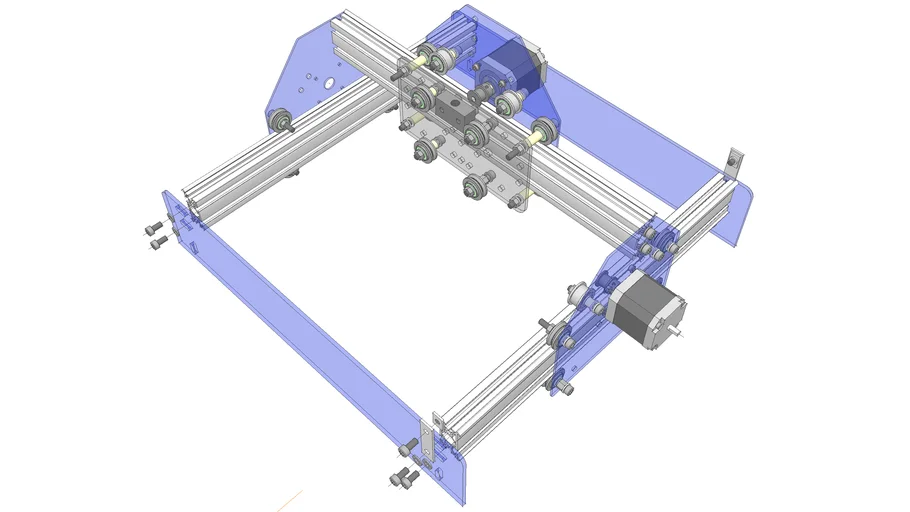 Shapeoko 012 Frame & Gantry Assembley | 3D Warehouse