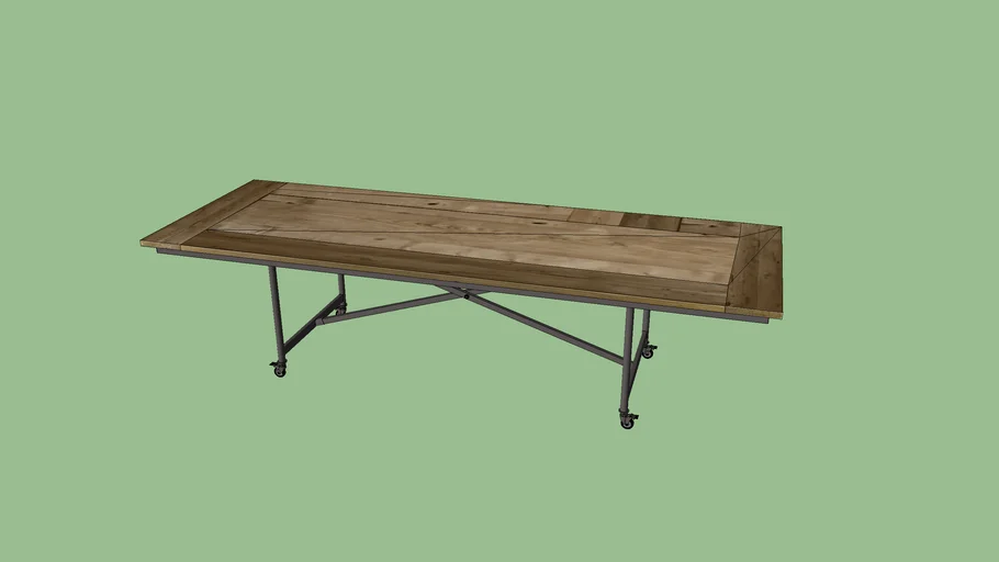table with wheels | 3D Warehouse