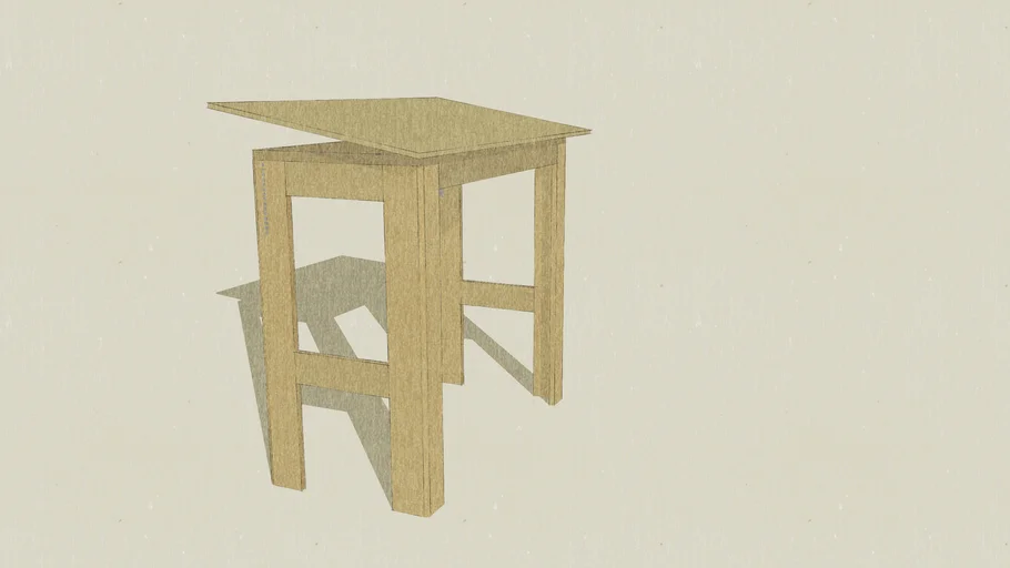 Wood Drafting Table | 3D Warehouse