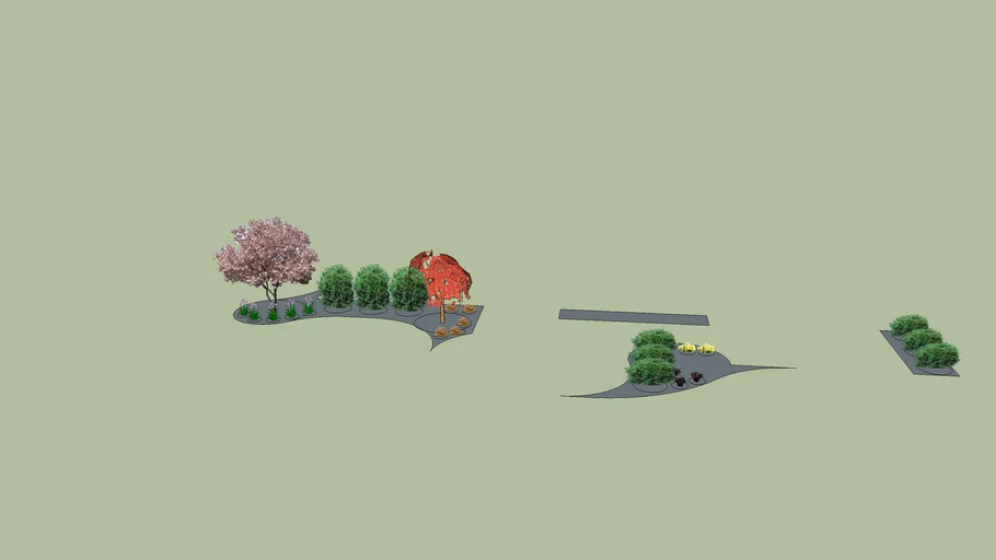 Google Sketchup Landscape Gallery 3D LANDSCAPE DESIGN #3d #landscape