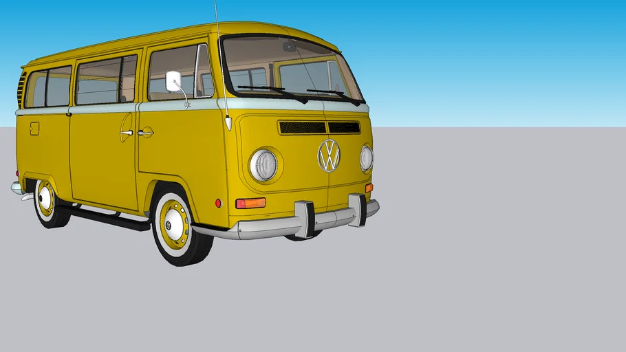 1974 Volkswagen van (Bus/Transporter/Samba/Combi/Kombi) | 3D Warehouse