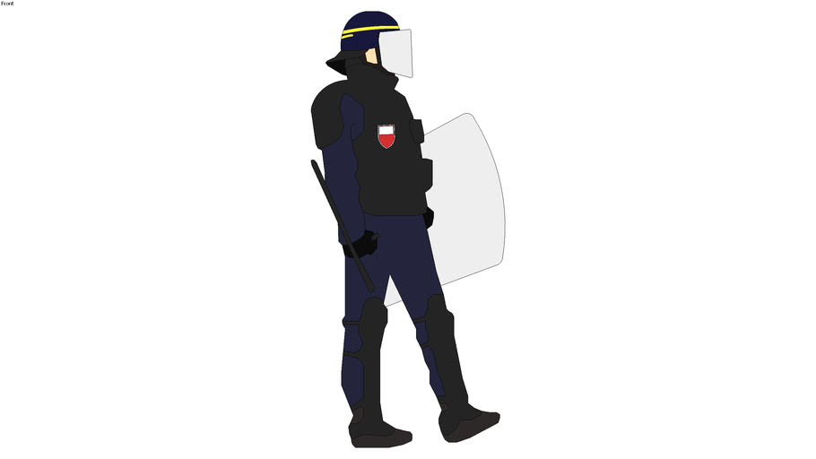 Officier CRS #02 | 3D Warehouse