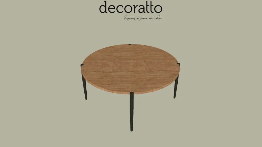 MESA DE CENTRO TULUM DECORATTO - MN | 3D Warehouse