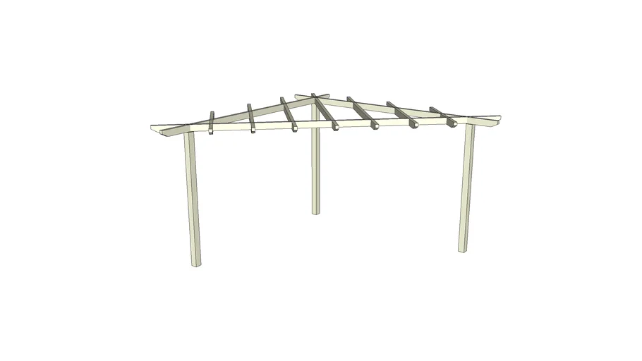 Triangle pergola | 3D Warehouse