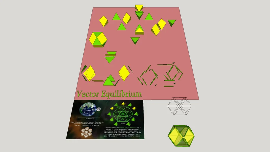 Build Your Own Vector Equilibrium (Cuboctahedron) Construction Sets ...