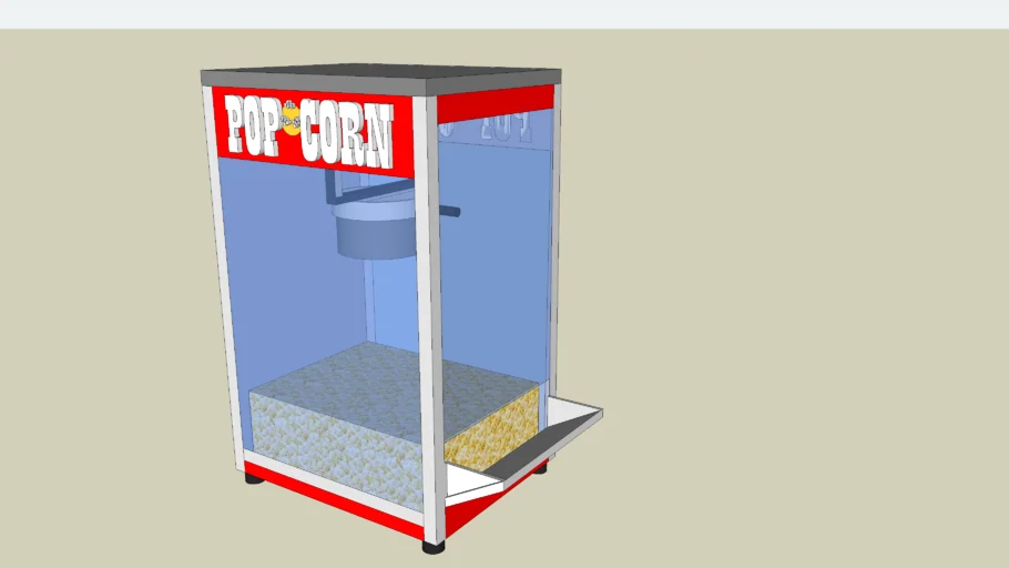 Theater Style Popcorn Machine | 3D Warehouse