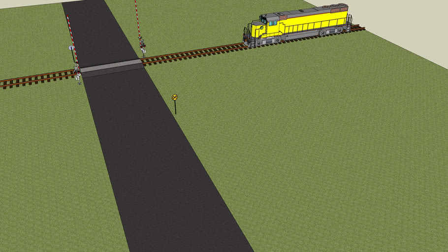 railroad crossing | 3D Warehouse