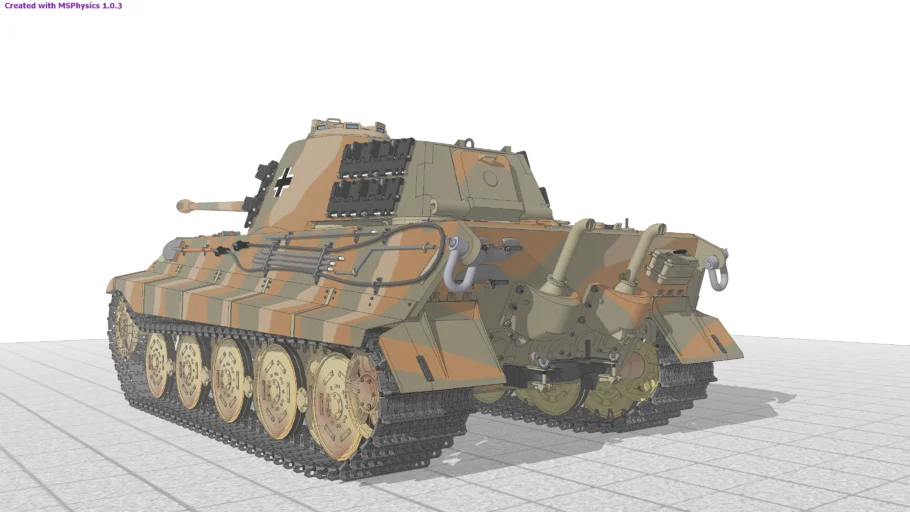 Sketchup-Msfísica.Panzer VI Ausf. B Tigre II | 3D Warehouse