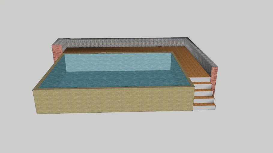 Pool with deck | 3D Warehouse