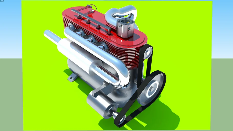 4 cyl engine | 3D Warehouse