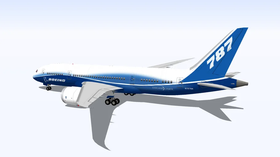 Boeing 787-8 Dreamliner (on the ground) | 3D Warehouse