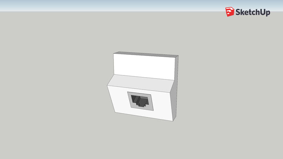 Ethernet LAN port wall RJ45 | 3D Warehouse