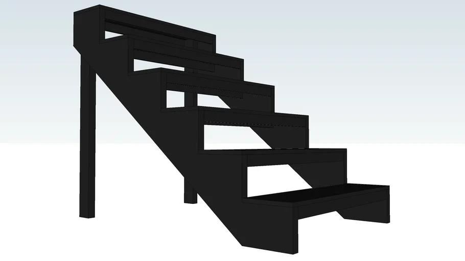 6 steps, 48' high | 3D Warehouse
