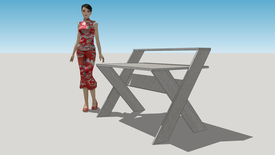 Modern desk | 3D Warehouse