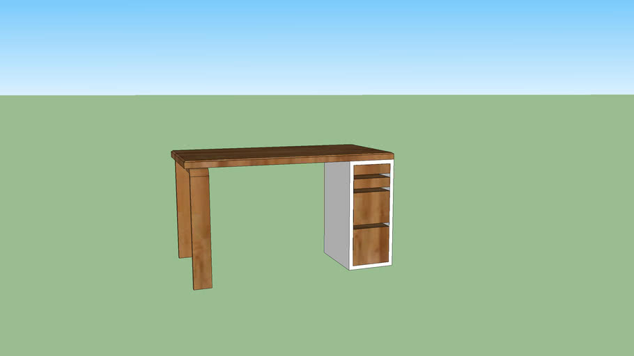 Ikea Desk self built | 3D Warehouse