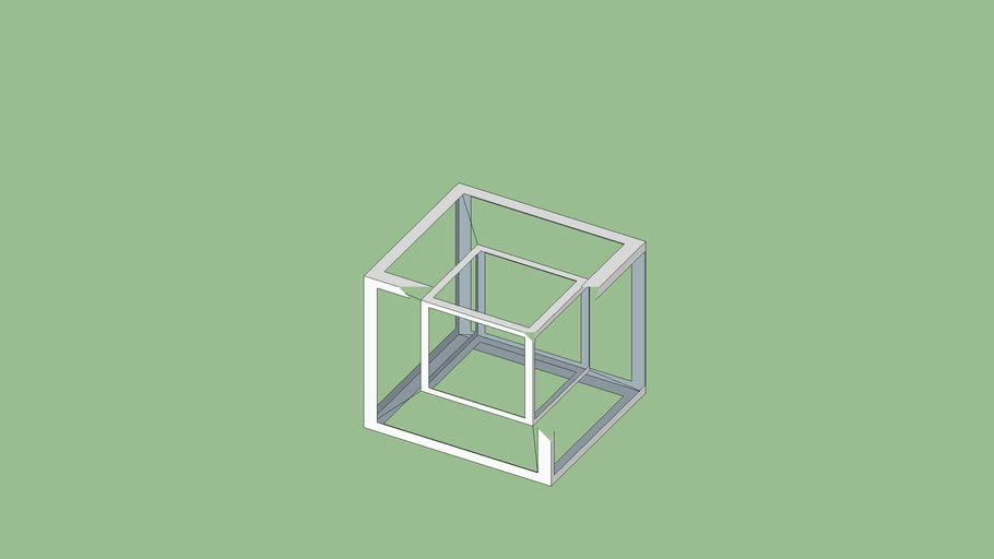 skeleton cube in cube | 3D Warehouse