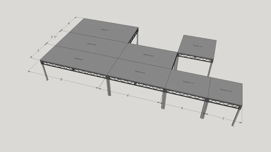 Steeldeck dynamic components with user-settable height in imperial ...