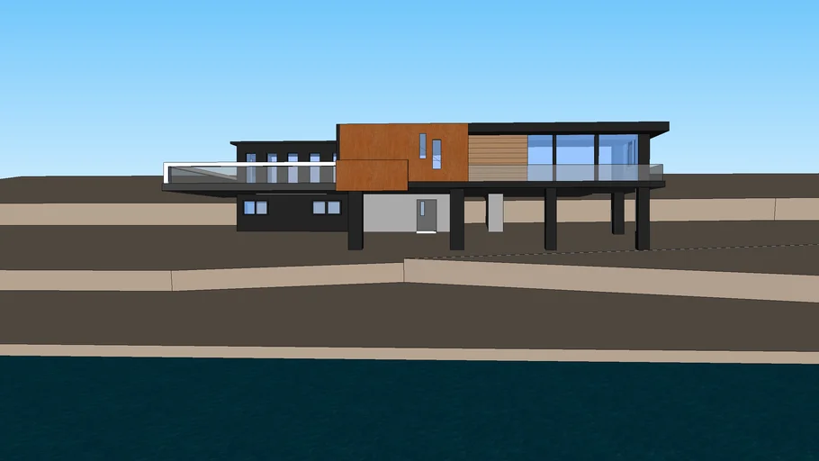 house on the beach front | 3D Warehouse