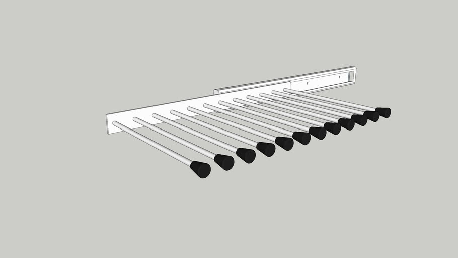 Wardrobe pants rack | 3D Warehouse