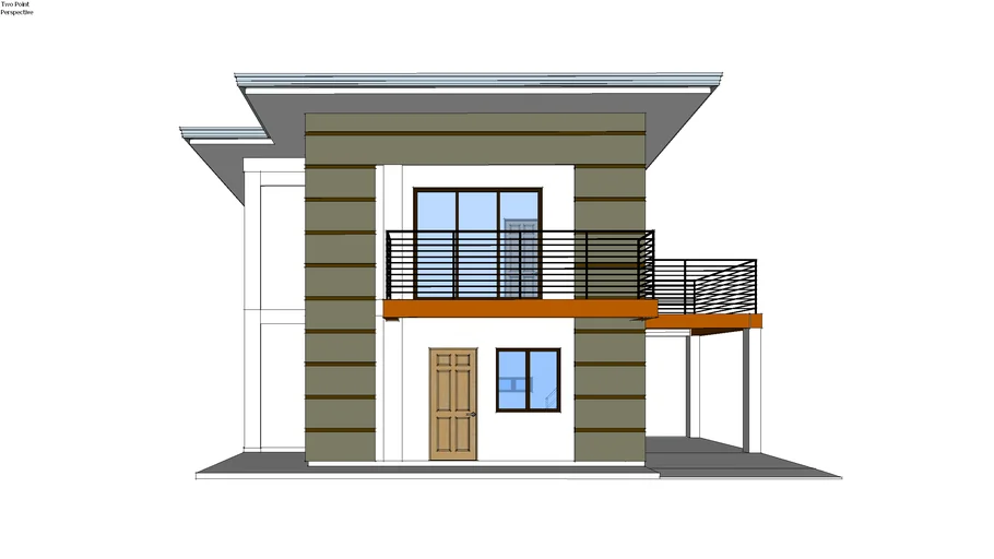 two storey residential building | 3D Warehouse