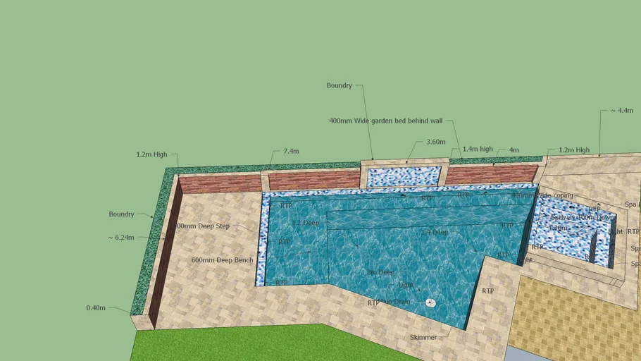 Pool Design 1 | 3D Warehouse