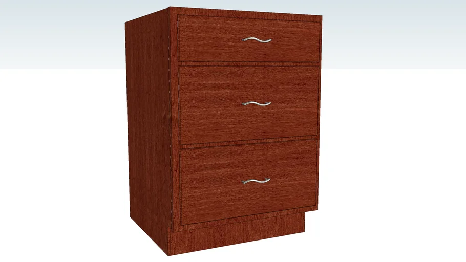 Base Three Drawer | 3D Warehouse