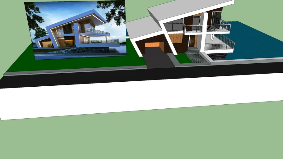 modern house | 3D Warehouse