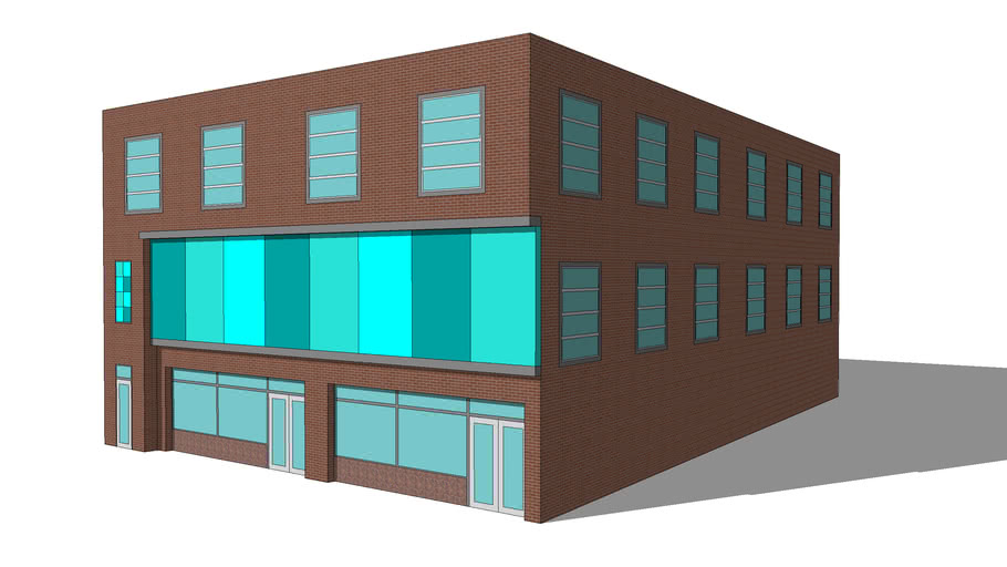 Modern Mixed Use Building | 3D Warehouse
