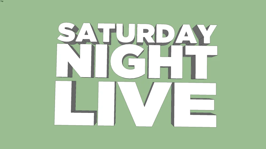 Saturday Night Live Logo | 3D Warehouse