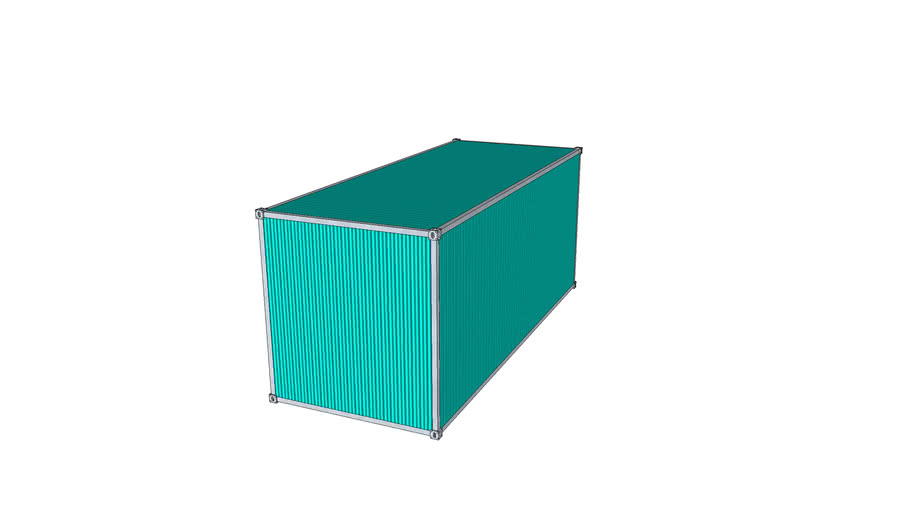 20ft container (TEU) | 3D Warehouse