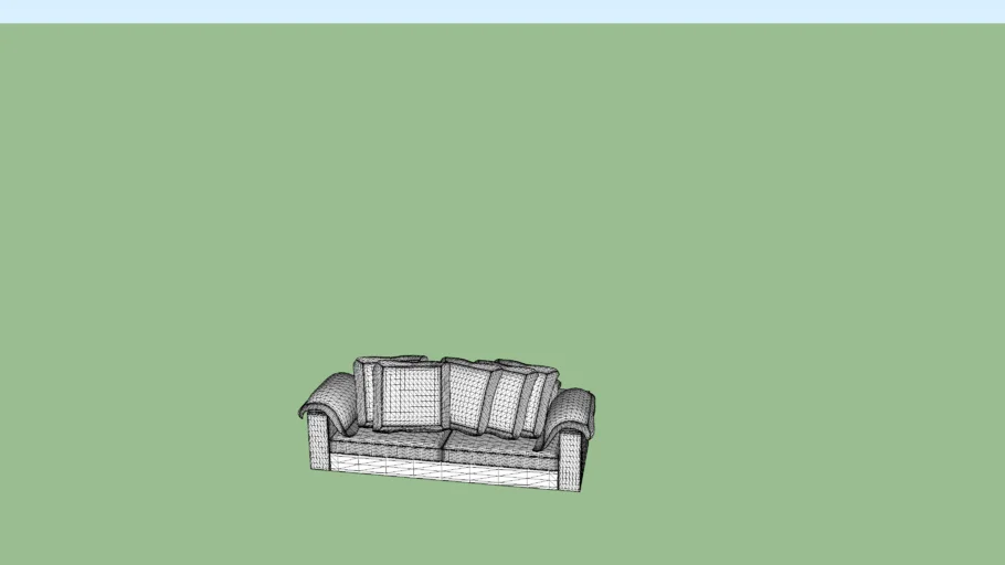 Sofá Nanda 4L 260cm - Piu Mobile | 3D Warehouse