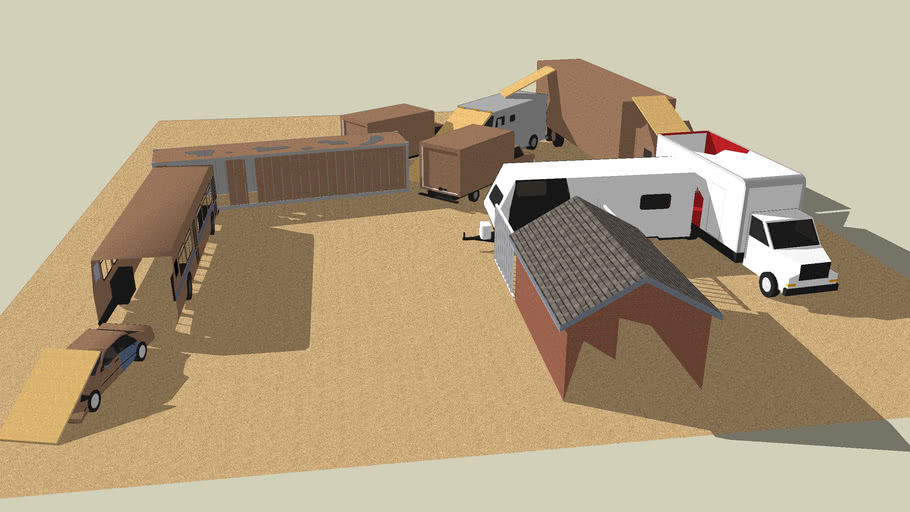 junk yard maze | 3D Warehouse