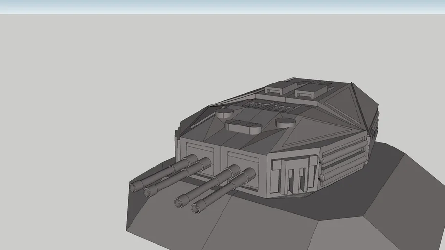 Quad SuperHeavy Turbolaser | 3D Warehouse