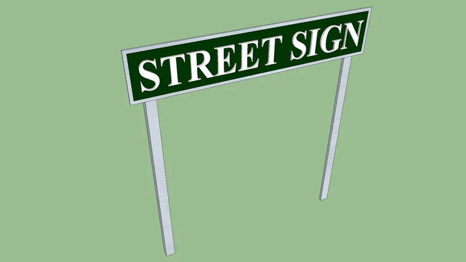 Street Sign | 3D Warehouse