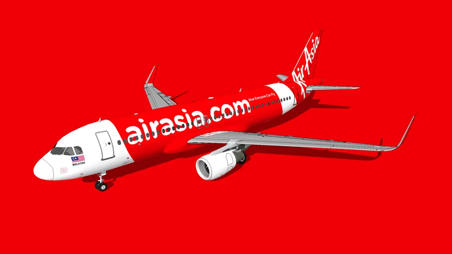 AirAsia Airbus A320-216(WL) | 3D Warehouse