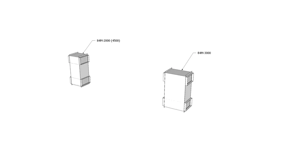 Munters Series 84 Z Duct Heat Exchanger (84M-2000 & 84M-3000) | 3D ...