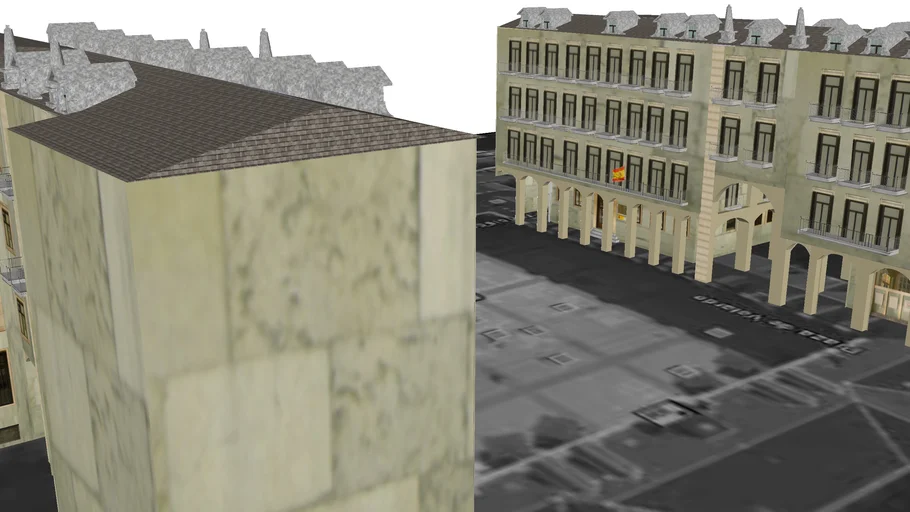 3PLAZA PORTICADA- GOBIERNOMILITARY CAMARA DE COMERCIO. | 3D Warehouse