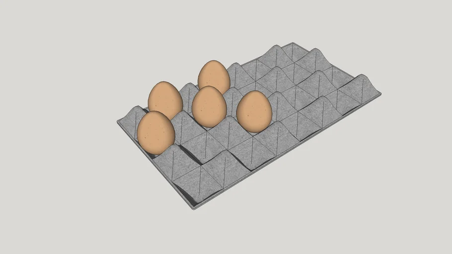 Egg tray | 3D Warehouse