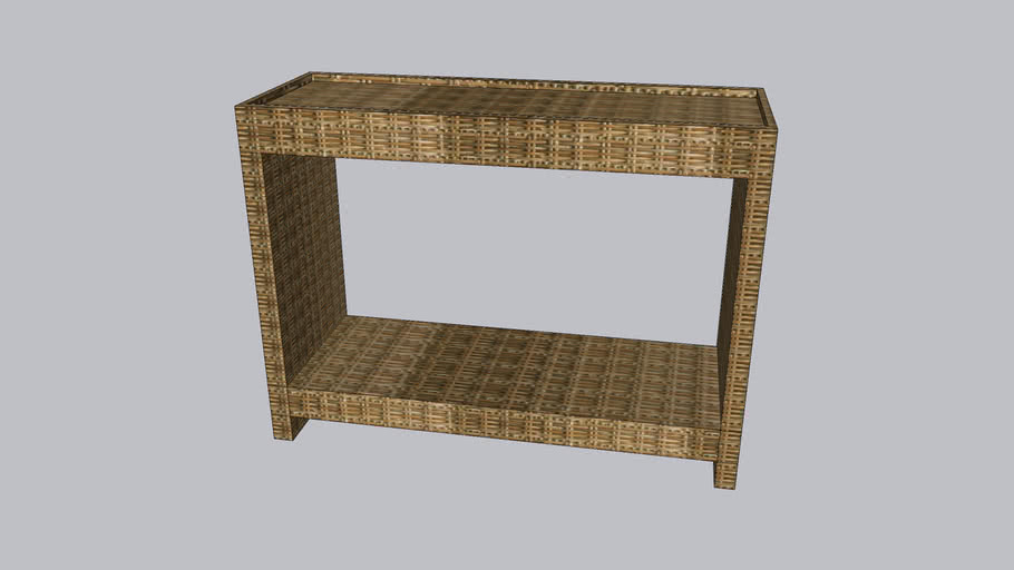 rattan console table | 3D Warehouse