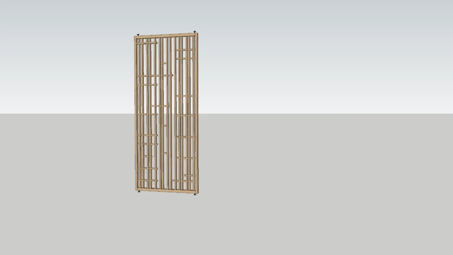 Higashi Roomdivider H2340x W1000 mm | 3D Warehouse